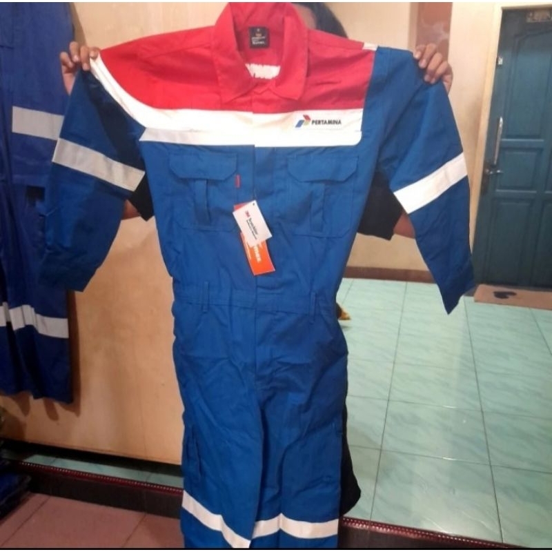 Jual Wearpack Pertamina Nomex Atau Coveroll Pertamina Dupont Anti Flame ...