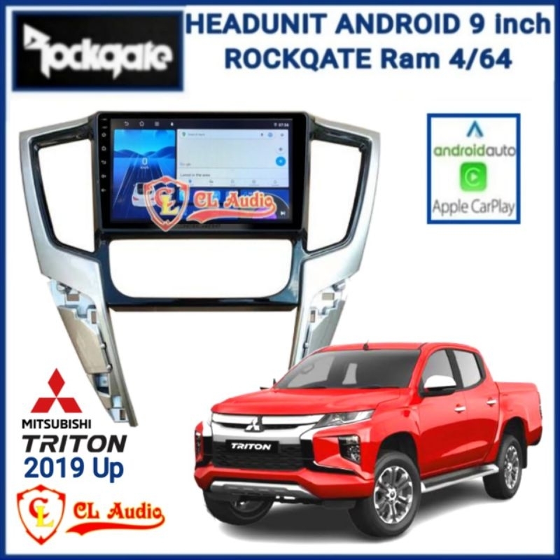 Jual Head Unit Android Rockgate 9 Inch Mitsubishi Strada Triton 2019 Up ...