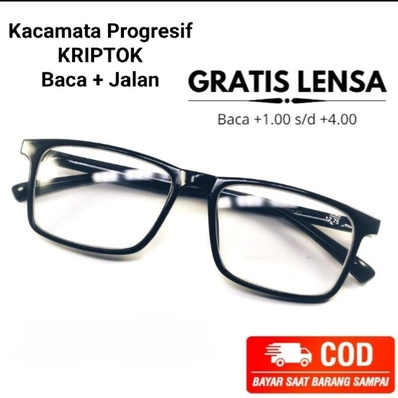 Jual Kacamata Baca Jalan Radiasi Lensa Kriptok Jauh Dekat Ajaib Auto ...