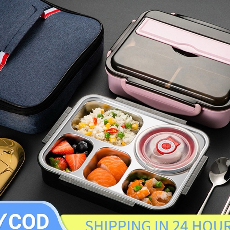 Jual Harga Meriah SA Lunch Box Kotak Tempat Makan Nasi Set 5 Sekat ...