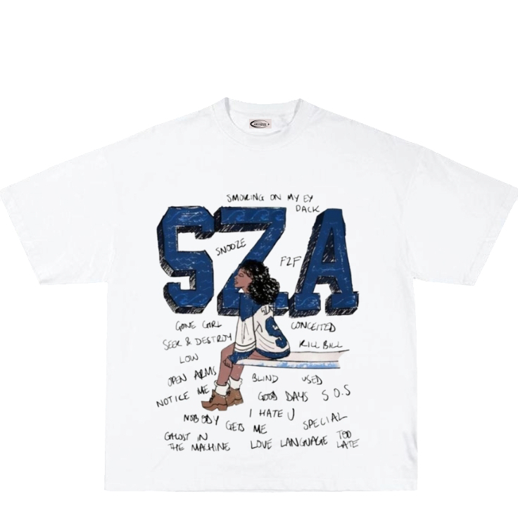 Jual SZA SOS Boxy Tee | SZA T-Shirt | Shopee Indonesia