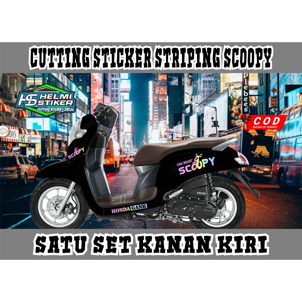 Jual STRIPING|CUTTING STICKER ALL NEW SCOOPY UNIVERSAL MODIFIKASI LIS ...
