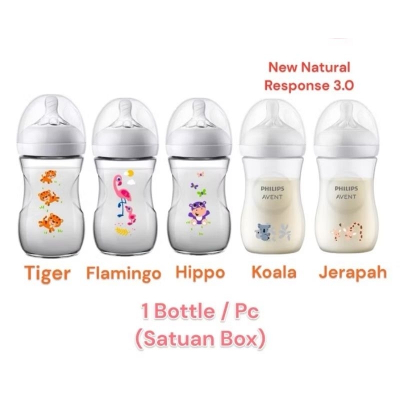 Jual Philips Avent Botol Natural 260ml 1m+ Motif Koala / Jerapah ...