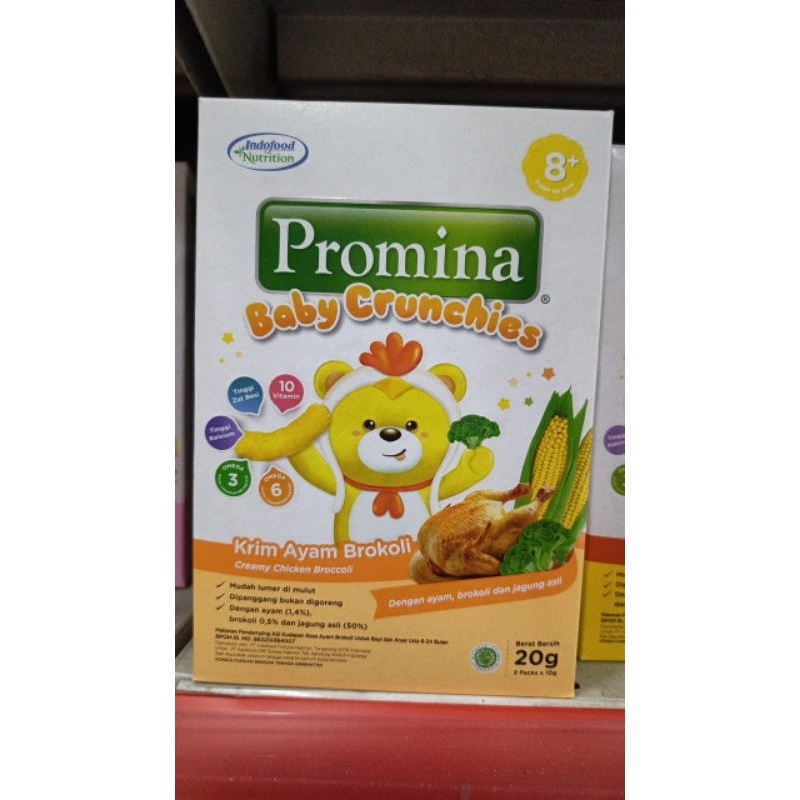 Jual PROMINA BABY CRUNCHIES AYAM BROKOLI 20g | Shopee Indonesia