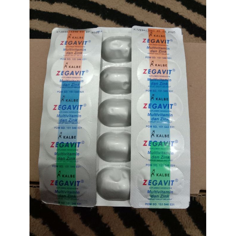 Jual zegavit multivitamin isi 5 kaplet | Shopee Indonesia
