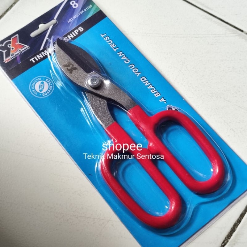 Jual Gunting Seng Plat Baja Ringan 8" Tinmans Snip 8 Inch | Shopee ...