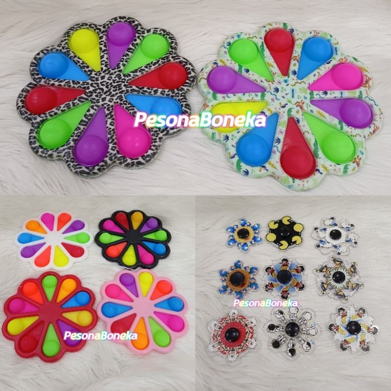 Jual Mainan Anak Spinner Pop it Naruto 3s Fidget Gyro Kartun Pikachu ...