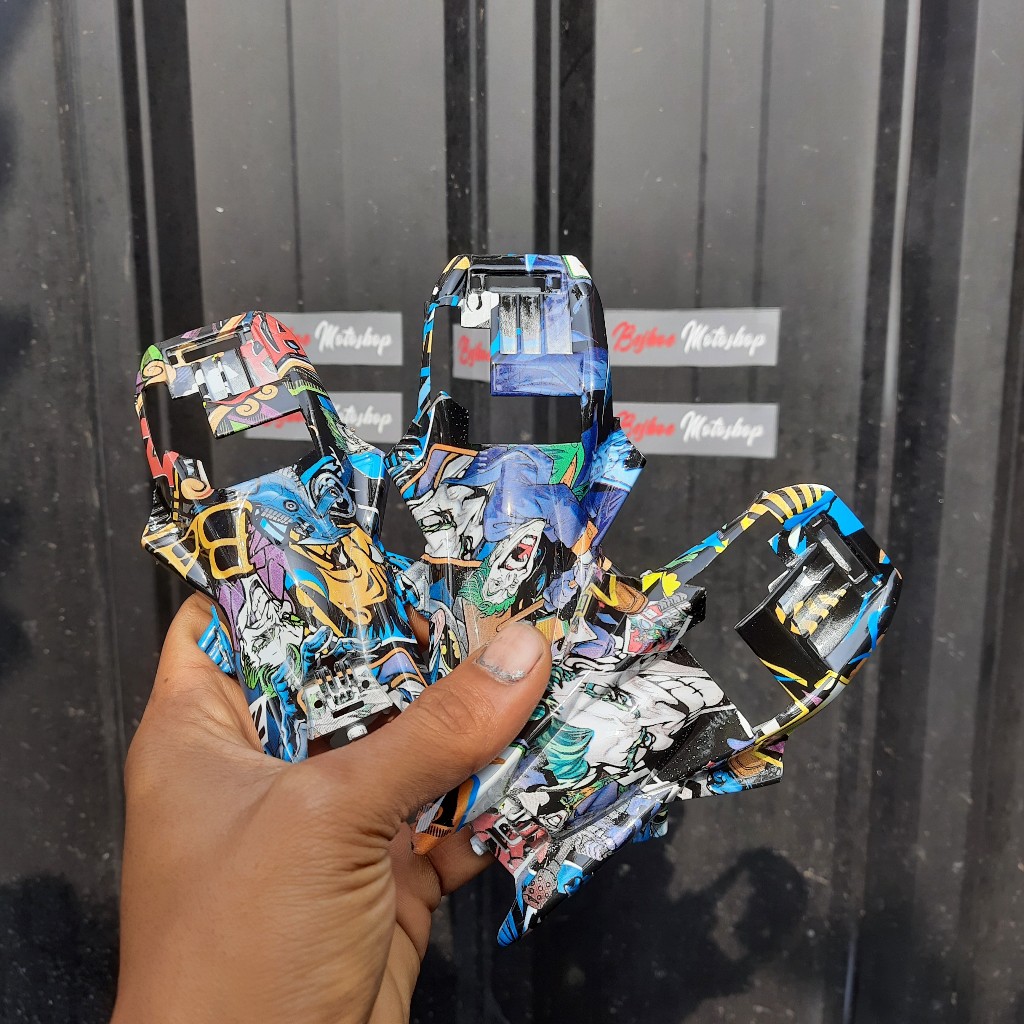 Jual Body tamiya strato vector custom paint motif joker | Shopee Indonesia