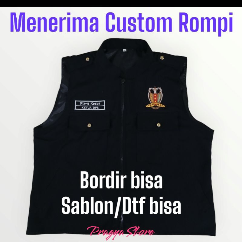 Jual Rompi Custom All warna semua desain Rompi bisa | Shopee Indonesia