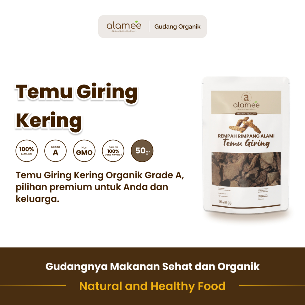 Jual alamee rimpang temu giring 50 gram herbal tradisional alami untuk ...