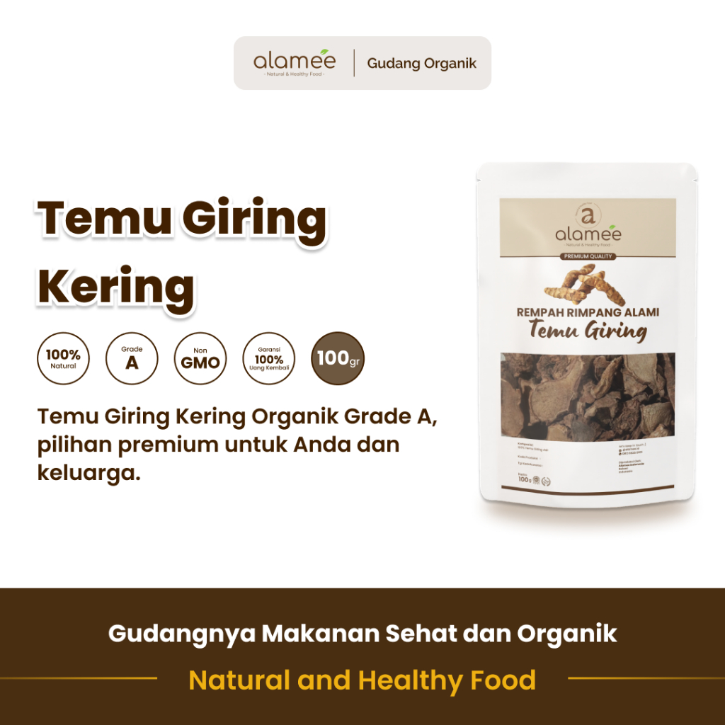 Jual alamee rimpang temu giring 100 gram herbal alami untuk kesehatan ...