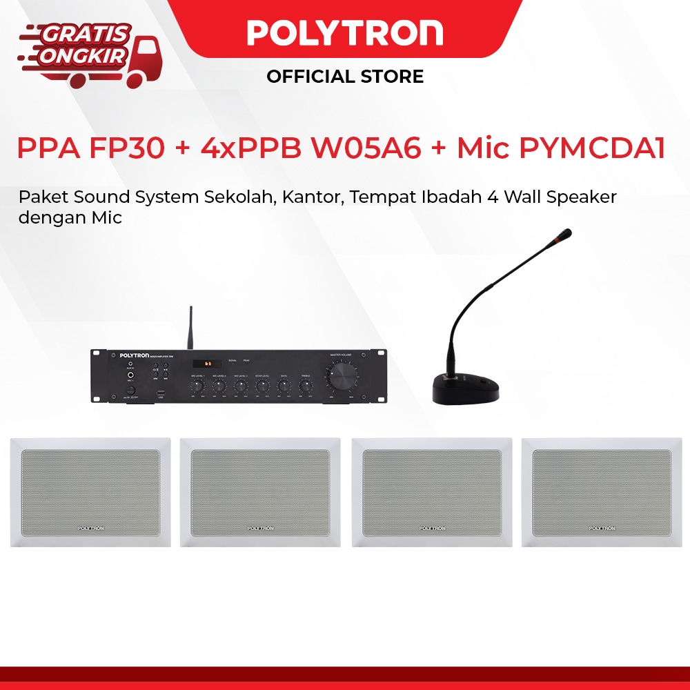Jual Polytron Sound System Sekolah Masjid Mushola Kantor (4 Wall ...