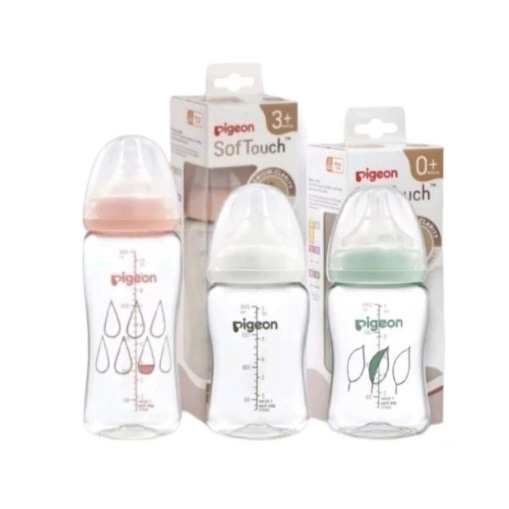 Jual Pigeon Botol T-Ester 150ml Streamline S-type Nipple / 200ml Wide Neck BPP Soft Touch Nipple ...