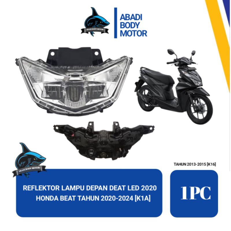 Jual Lampu reflektor HEAD LAMP depan Honda Beat New Led Beat Street ...