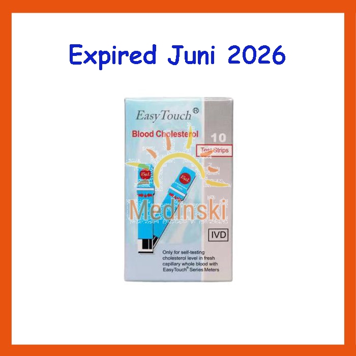 Jual Easy Touch Strip Tes Cek Kolesterol Isi 10 Stik Cholesterol ...