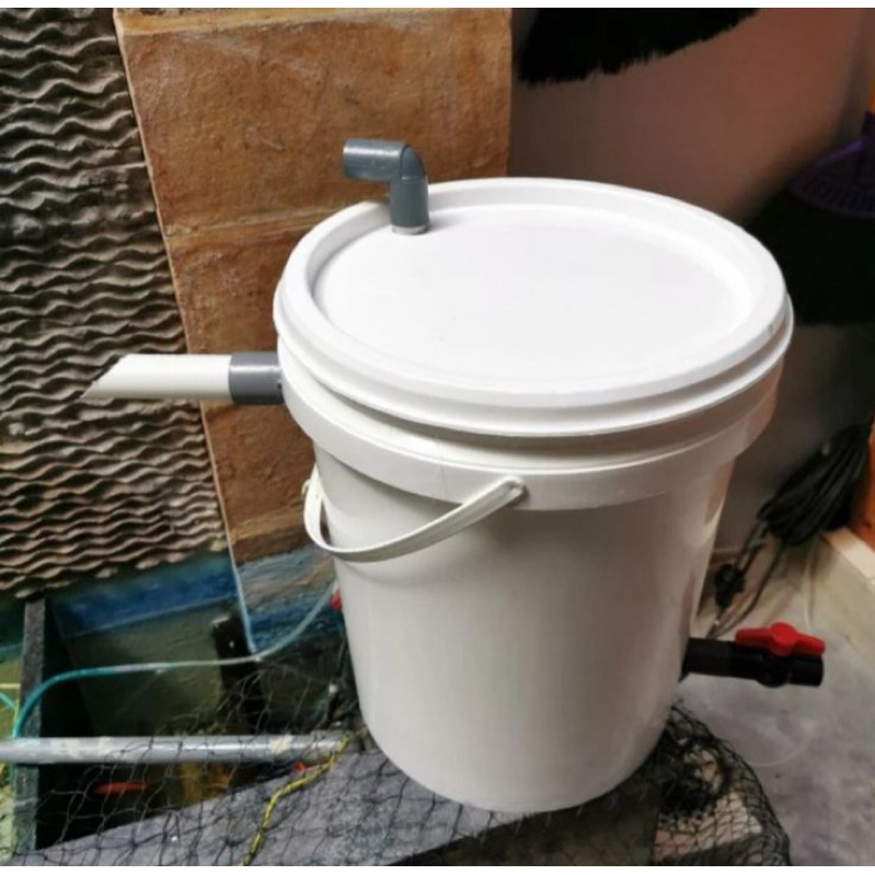 Jual filter kolam ember plastik 25 liter/ember/filter | Shopee Indonesia