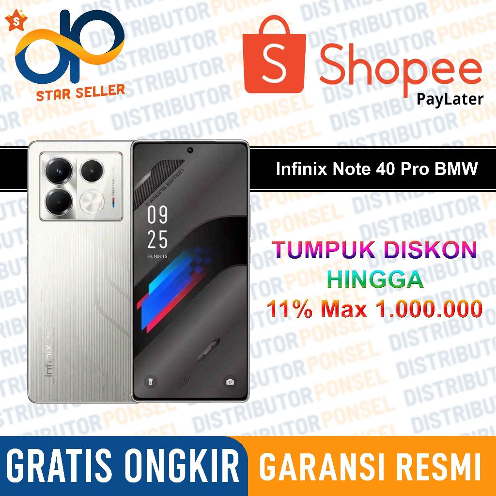 Jual Infinix Note 40 Pro 5G BMW Racing Edition 8/256 GB Garansi Resmi - AFFILIATE | Shopee Indonesia