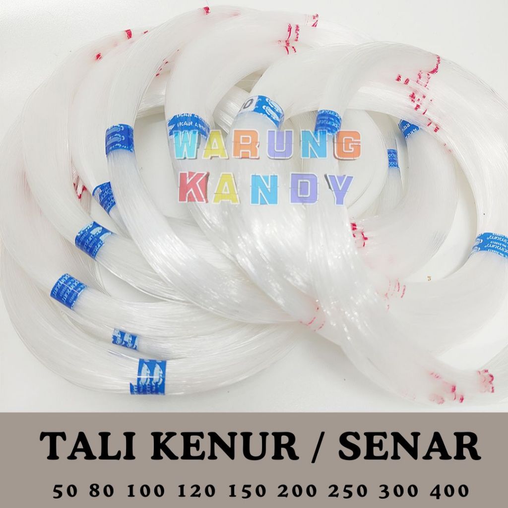 Jual Tali Kenur / Nylon Senar Pancing 50 80 100 120 150 200 250 300 400 ...