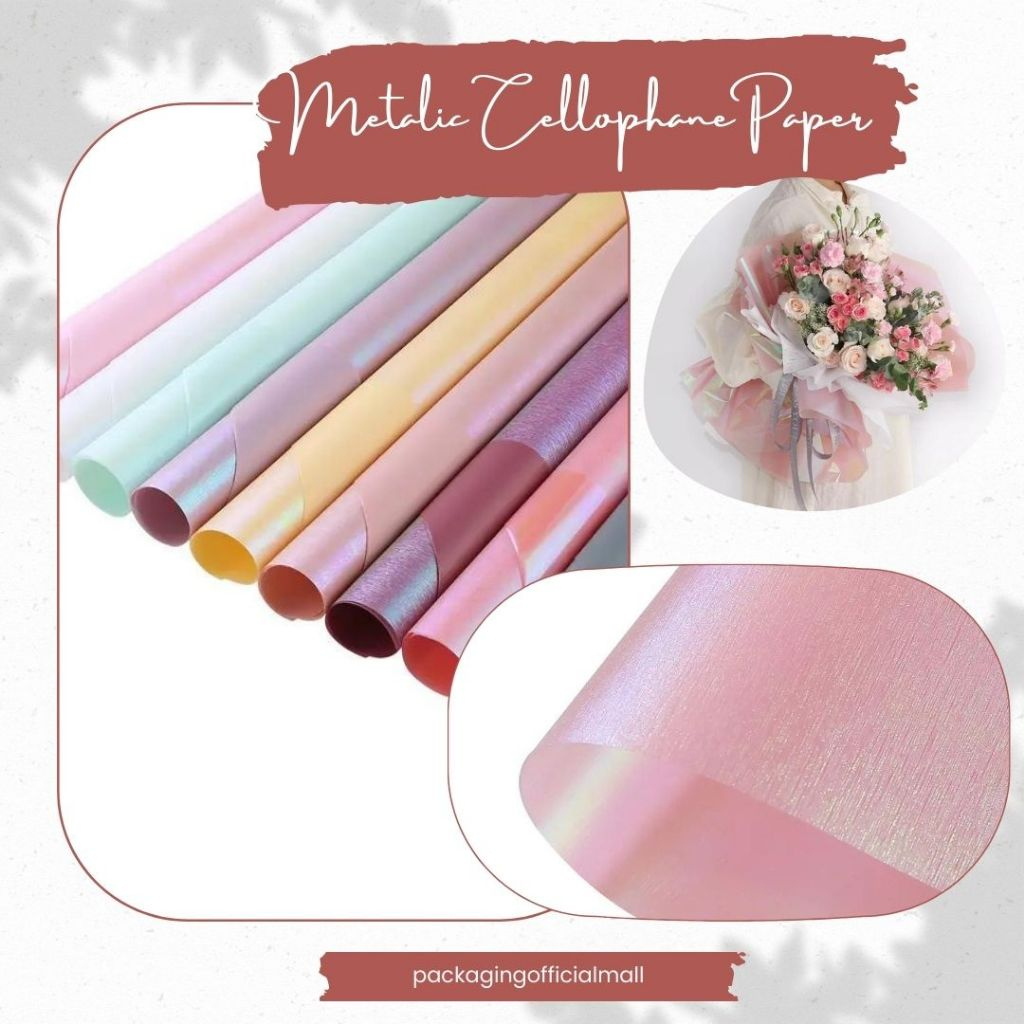 Jual METALIC CELLOPHANE PAPER / CELLOPHANE / FLORIST PAPER / KERTAS ...