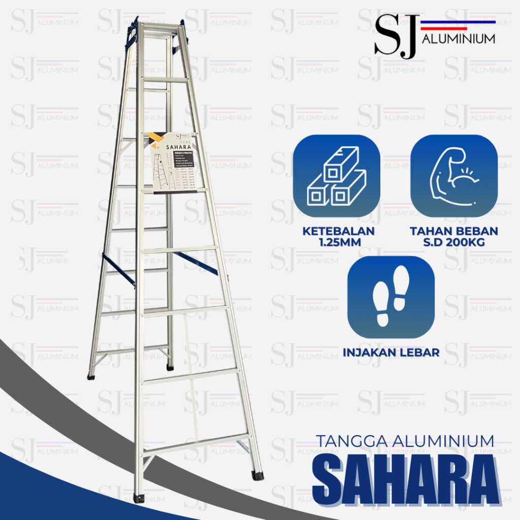 Jual Tangga SAHARA - Tangga Aluminium - Tangga Lipat Aluminium / Tangga ...