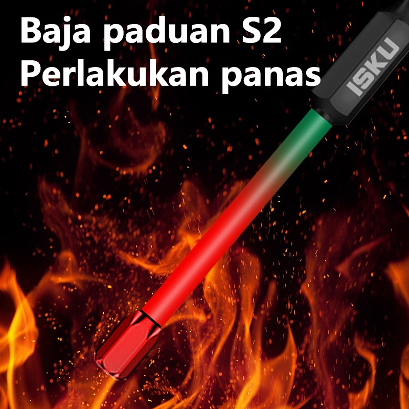 Jual ISKU Mata Obeng Magnetic kunci L Hex Key Baja S2 Set 8 pcs & Star ...