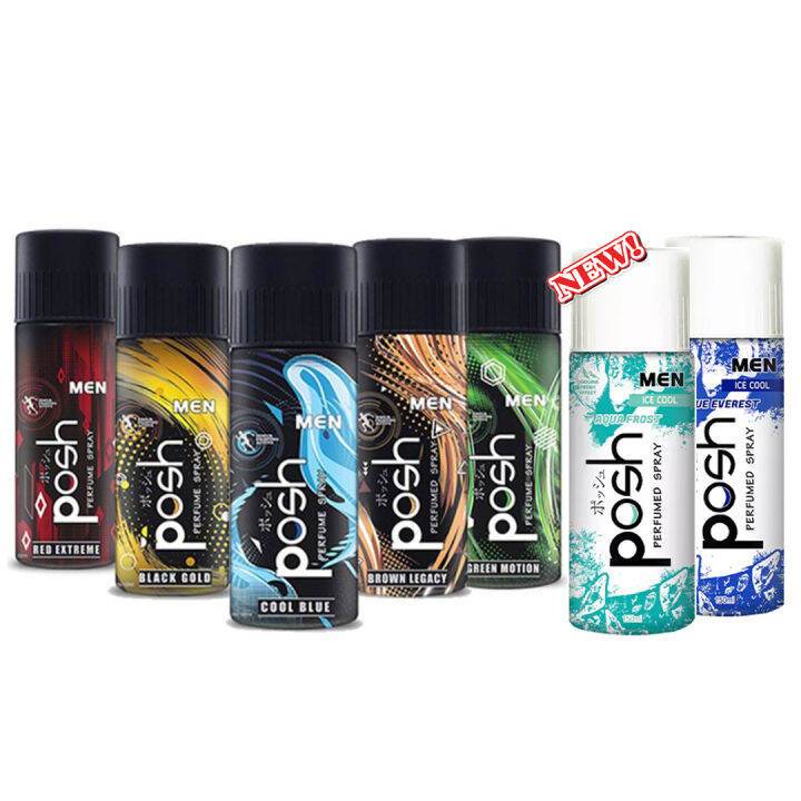 Jual POSH Men Perfumed Spray | Ice Cool 150ml | Shopee Indonesia