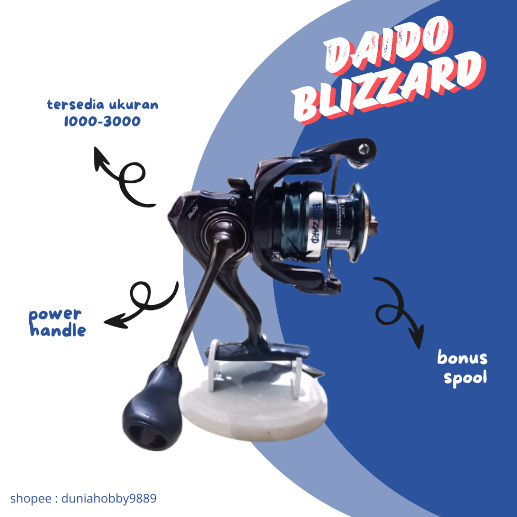 Jual REEL PANCING DAIDO BLIZZARD 1000/2000/3000 PH (ORIGINAL) | Shopee ...