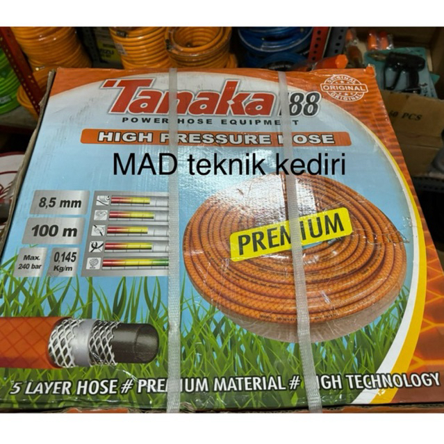 Jual Selang sprayer sanchin semprot tekanan tinggi 5 lapis 240 BAR ...