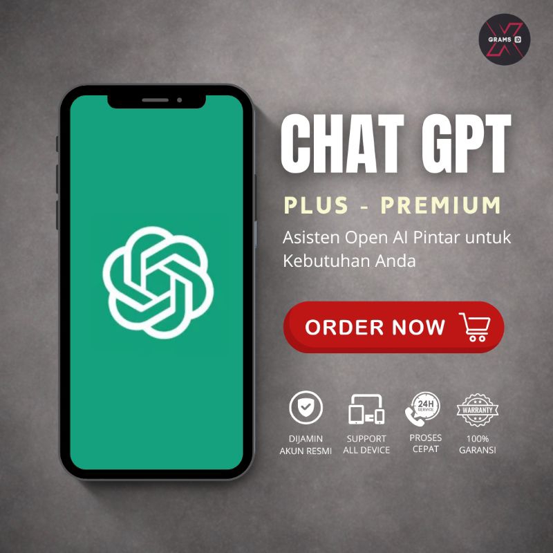 Jual Chat GPT Plus Open AI Pro Premium | Shopee Indonesia