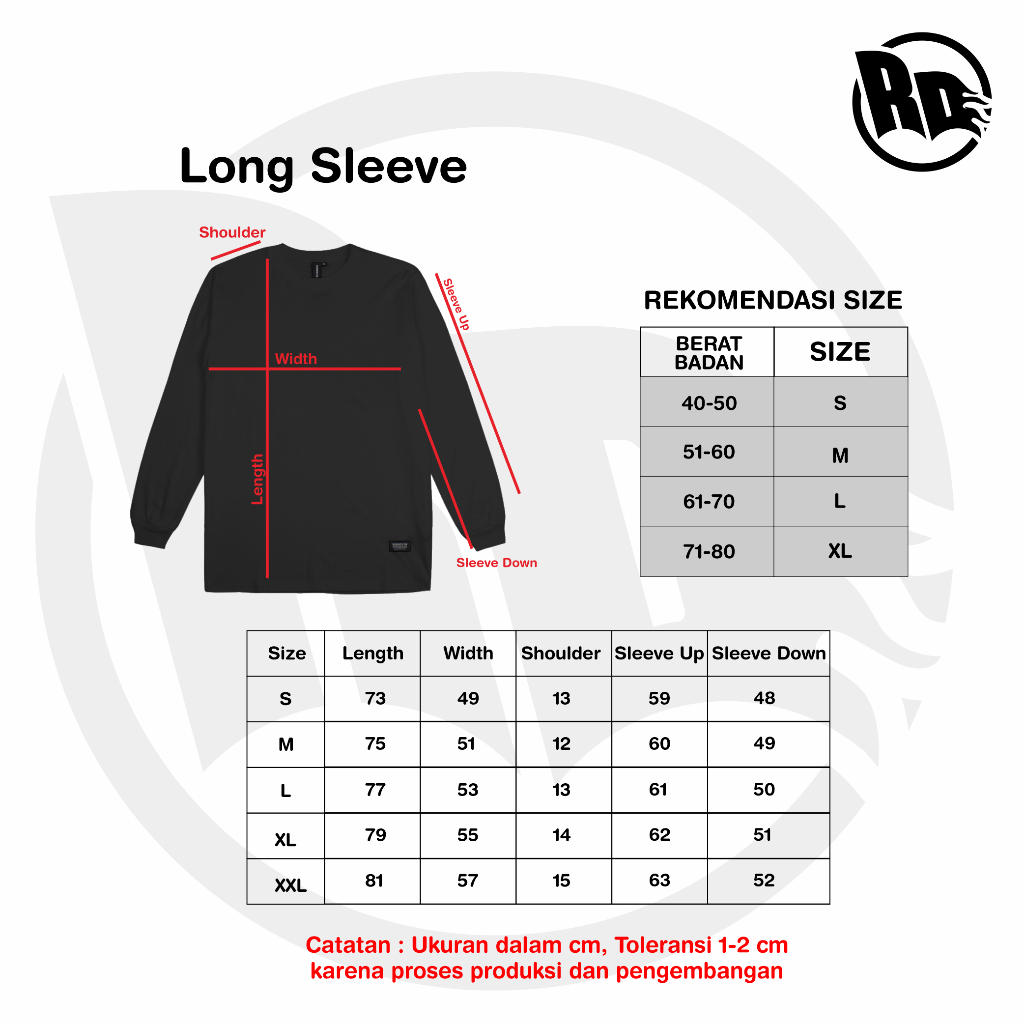 Jual Rown Division Official Longsleeve White - Rowndvsn Kaos Panjang ...