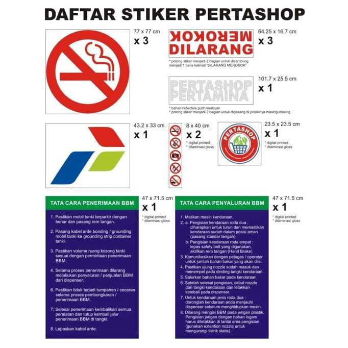 Jual STICKER PAKET STIKER PERTASHOP/PERTAMINA TOP AWET | Shopee Indonesia
