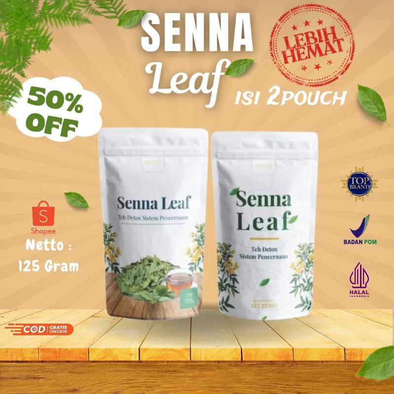 Jual Original SENNA LEAF 125gram ISI 2 PouchTeh Detox Senna Leaf Herbal ...