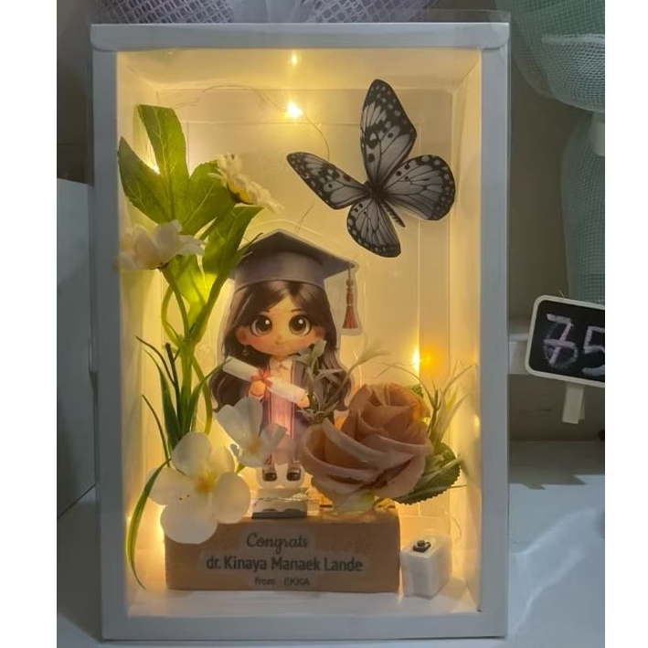 Jual Flower Gift Box Edisi Hari Guru dan Wisuda/kado wisuda/hadiah ...