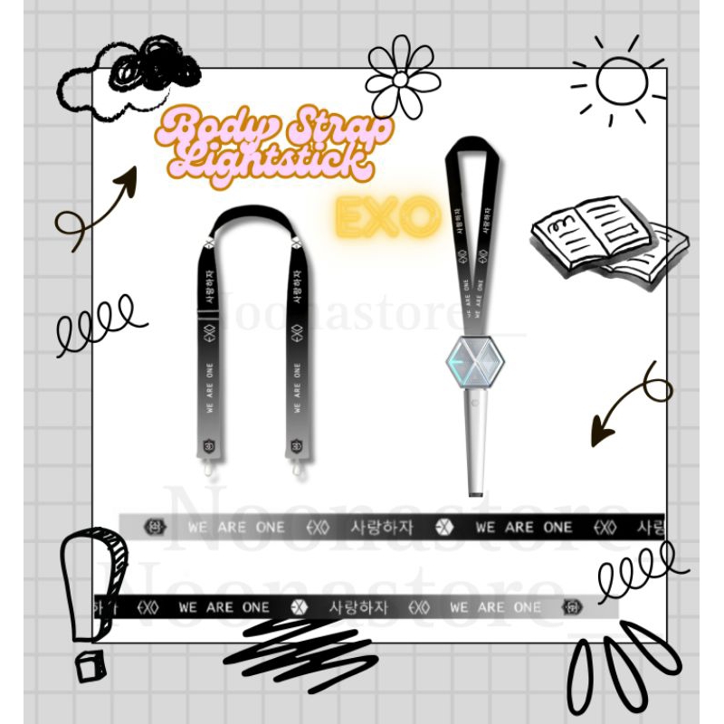Jual Body Strap Lightstick EXO/ Strap Tas Lightstick EXO/ Longstrap Lightstick EXO | Shopee ...