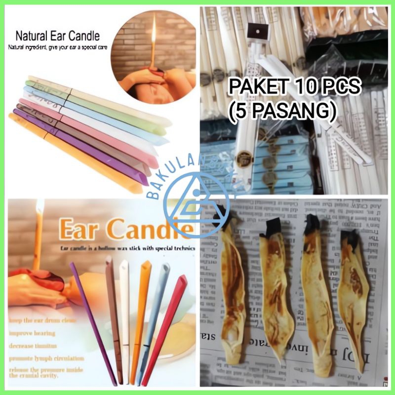 Jual ASLI EAR CANDLE LILIN TERAPI TELINGA 10 PCS (5 PASANG) INDIAN TIPE ...