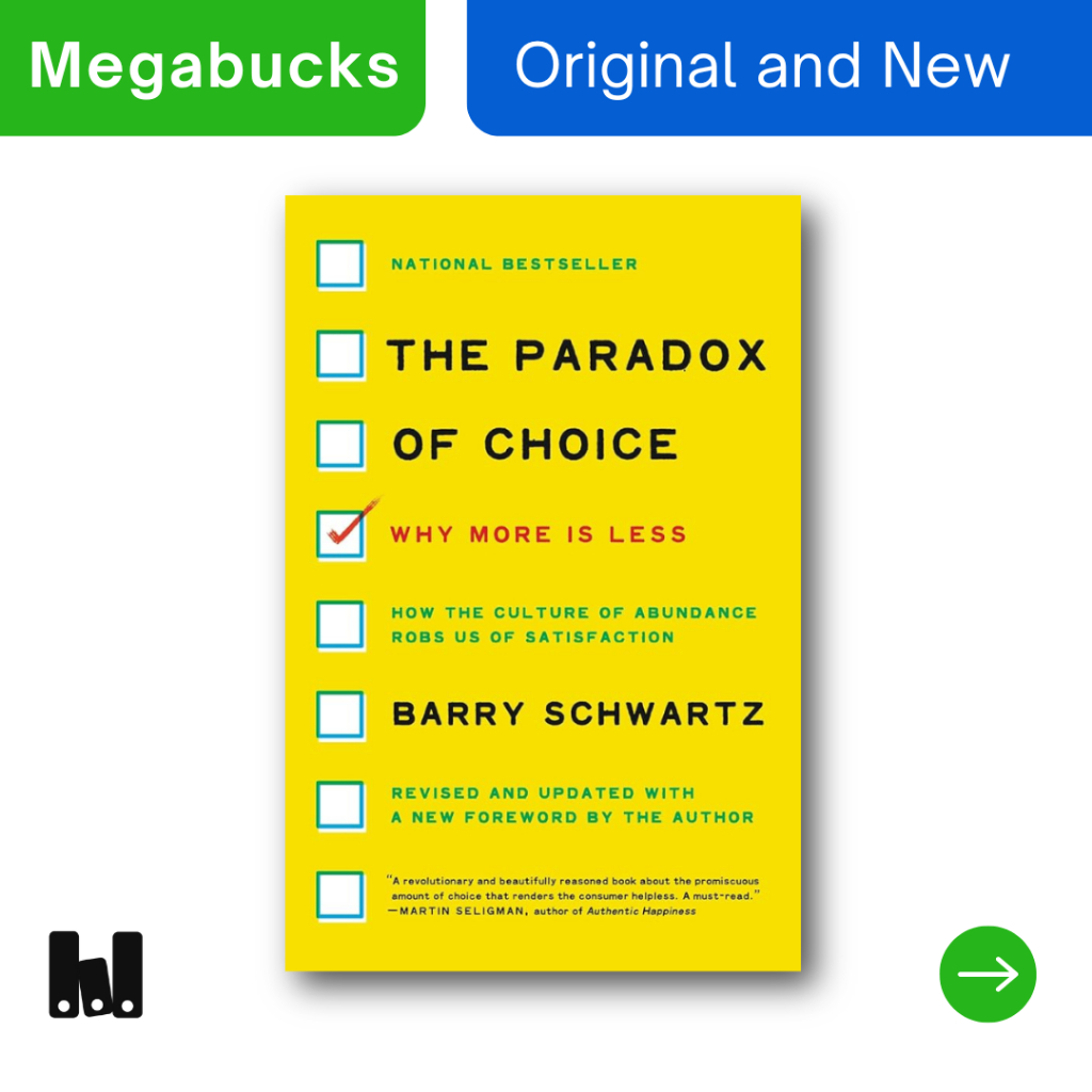 Jual (Ecco Press) The Paradox of Choice by Barry Schwartz Original ...