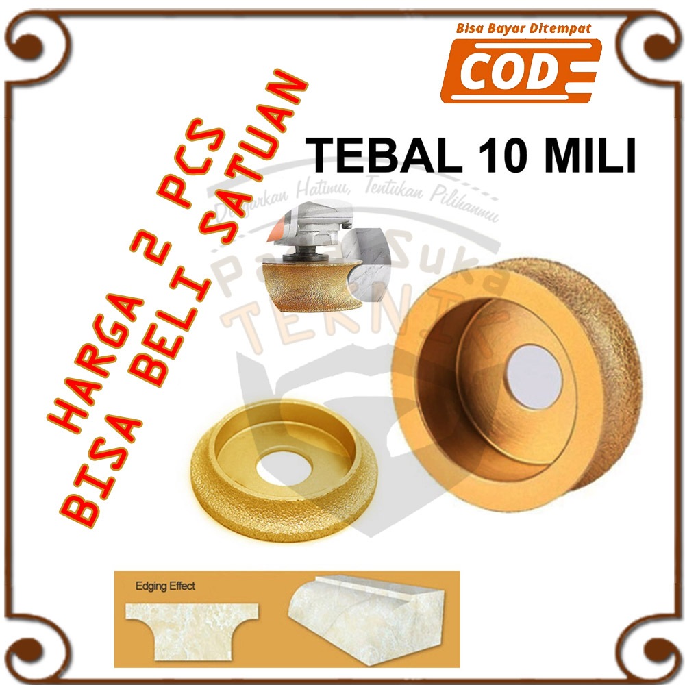 Jual Mata Pinggul Bevel Gosok Pinggiran Penghalus Semir Tepi Granit ...