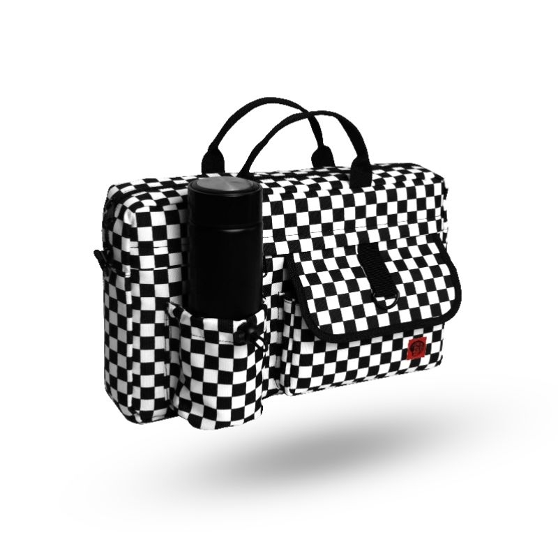 Jual VESPA BAG Checkerboard Hitam Putih Tas Bagasi Vespa Tas Vespa By ...