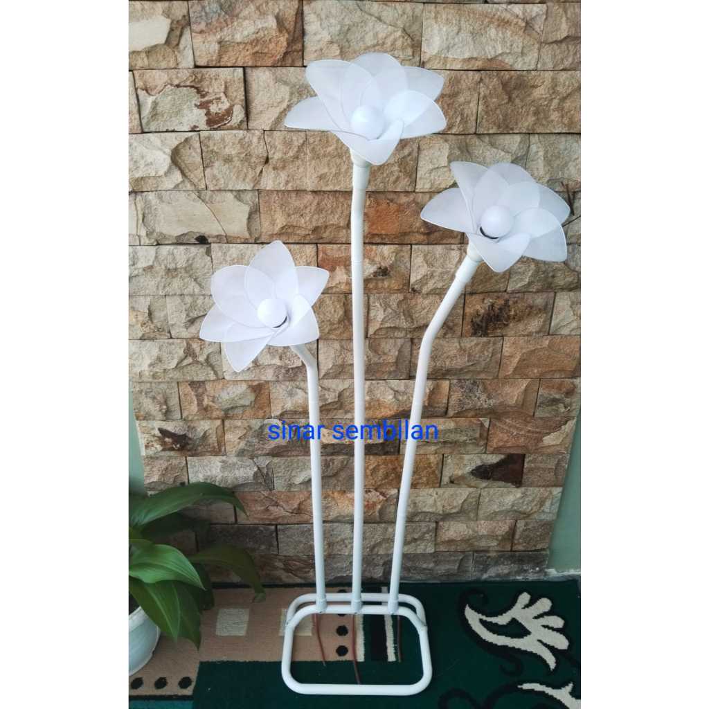 Jual 1 set 3 lampu bunga STOKING dekorasi dudukan PVC | Shopee Indonesia