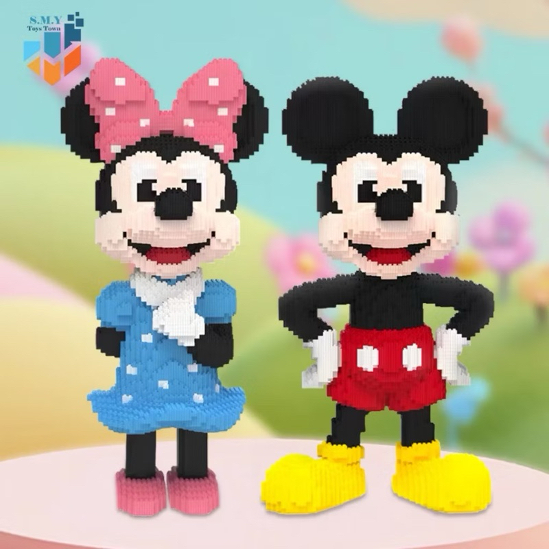 Jual TSC Toystown Nano Blocks Mickey Mouse BigKarakter Animasi 3D Model ...