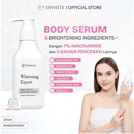 Jual ISWHITE WHITENING EXPERT BODY SERUM 200ML | Shopee Indonesia