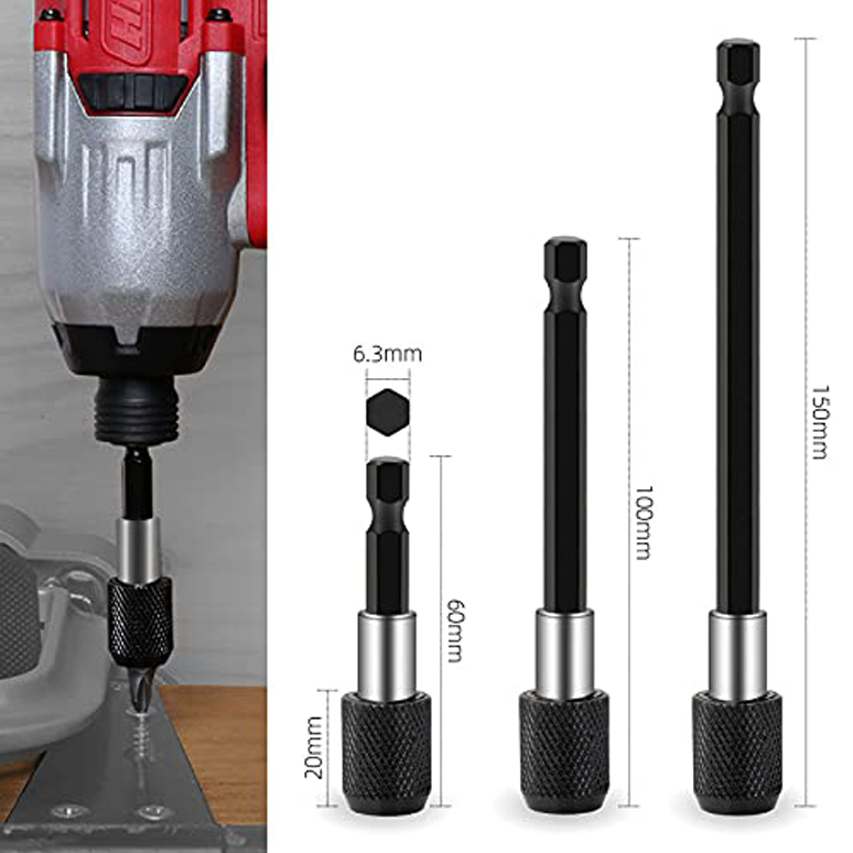 Jual (3pcs) Adaptor Sambungan Mata Obeng Hex Segi Enam | Shopee Indonesia