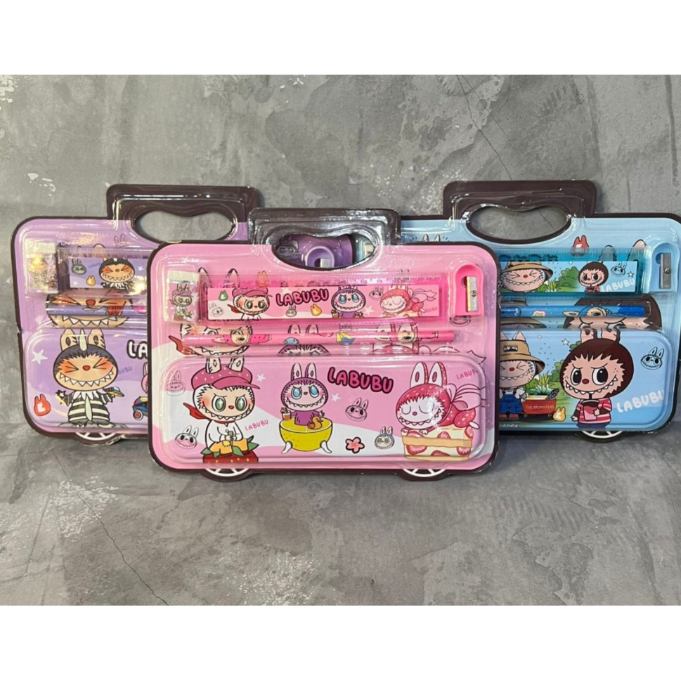 Jual PROMO 8.8 KOTAK PENSIL LABUBU STATIONERY SET LABUBU PAKET ALAT ...