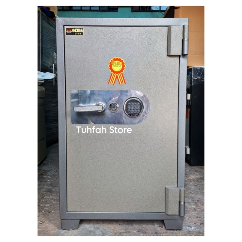Jual Brankas Okida DS 802D Tinggi 1 Meter Brangkas Kantor Merk Okida DS 802 D Tahan Api Brangkas ...