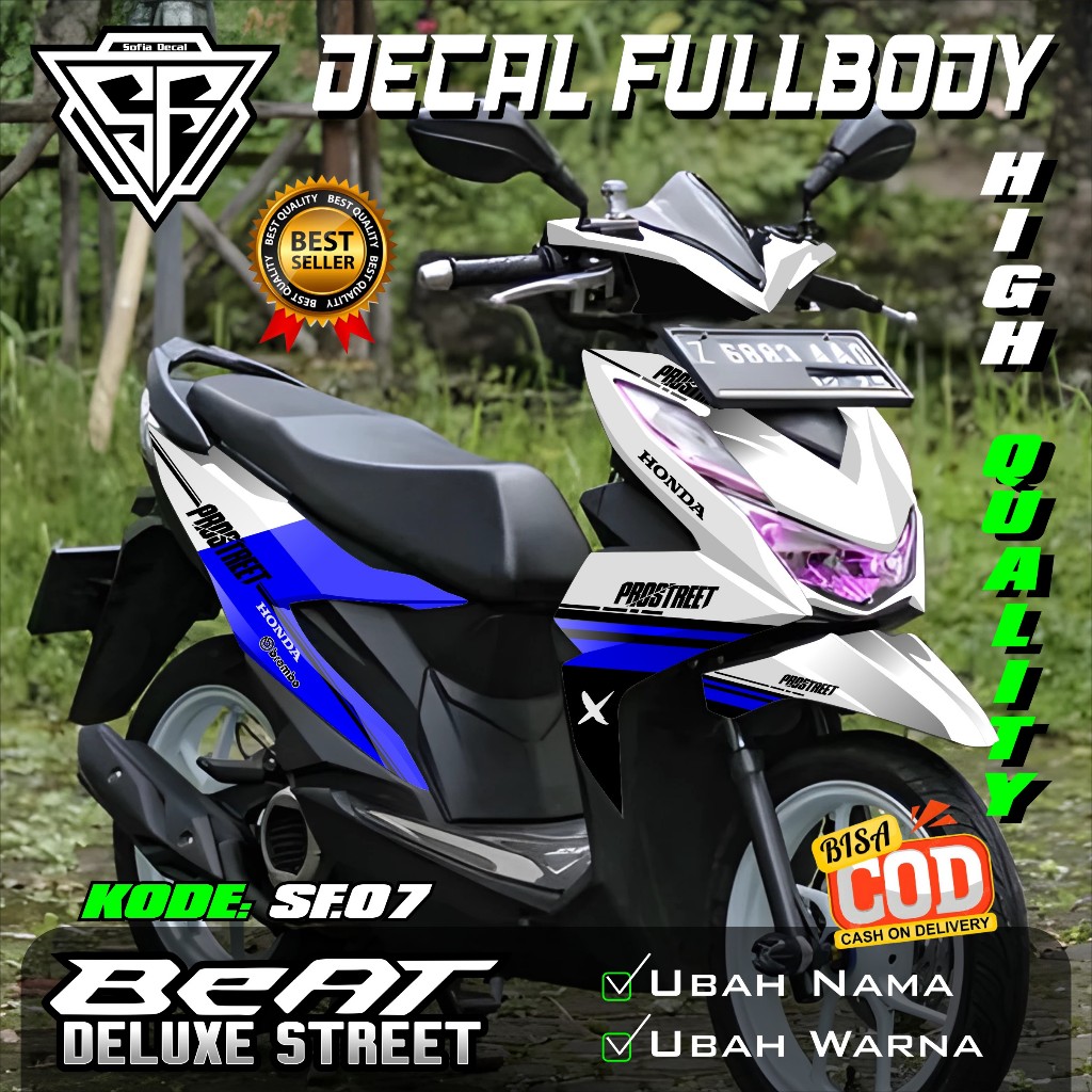 Jual (COD) TERBARU Decal Sticker Beat DELUXE STREET 2020 2021 2022 2023 ...
