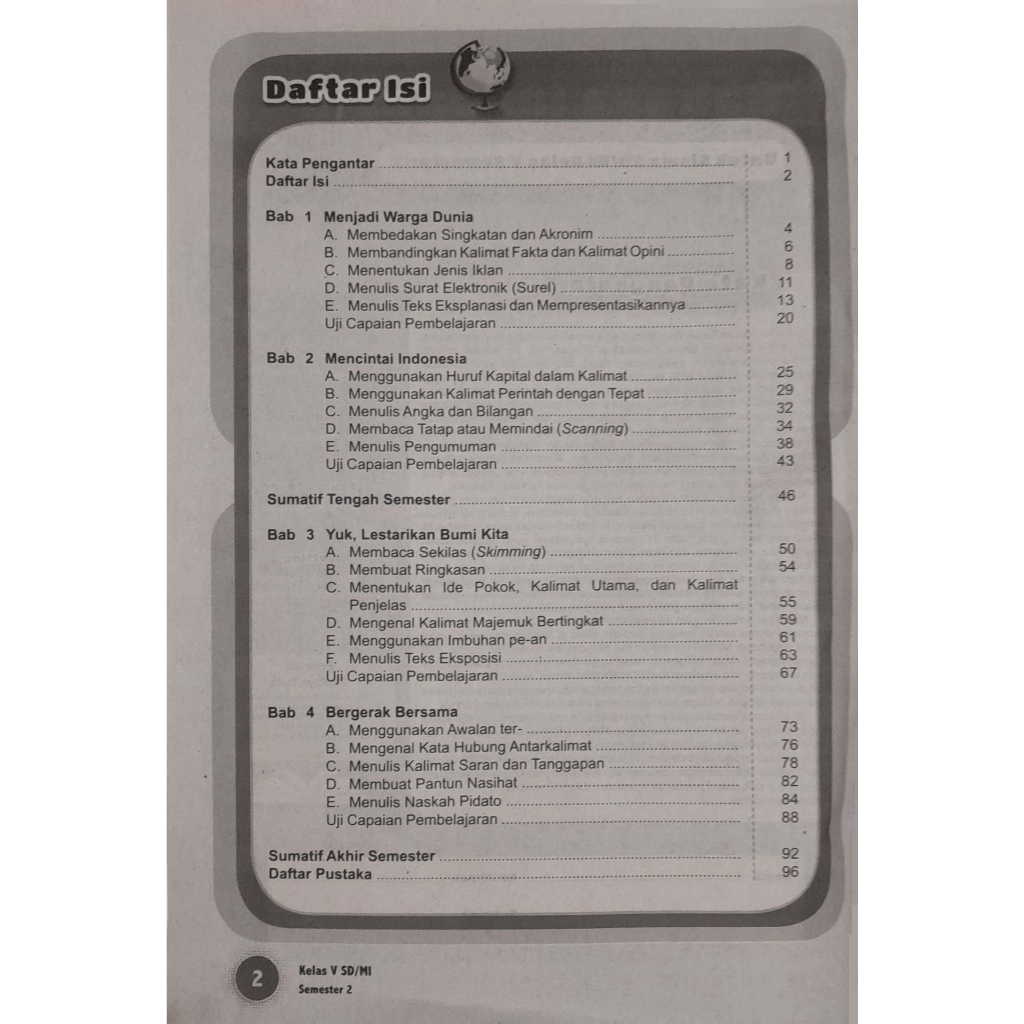 Jual LKS PINDAI BAHASA INDONESIA Untuk Kelas 5 Semester 2 (ARYA DUTA ...