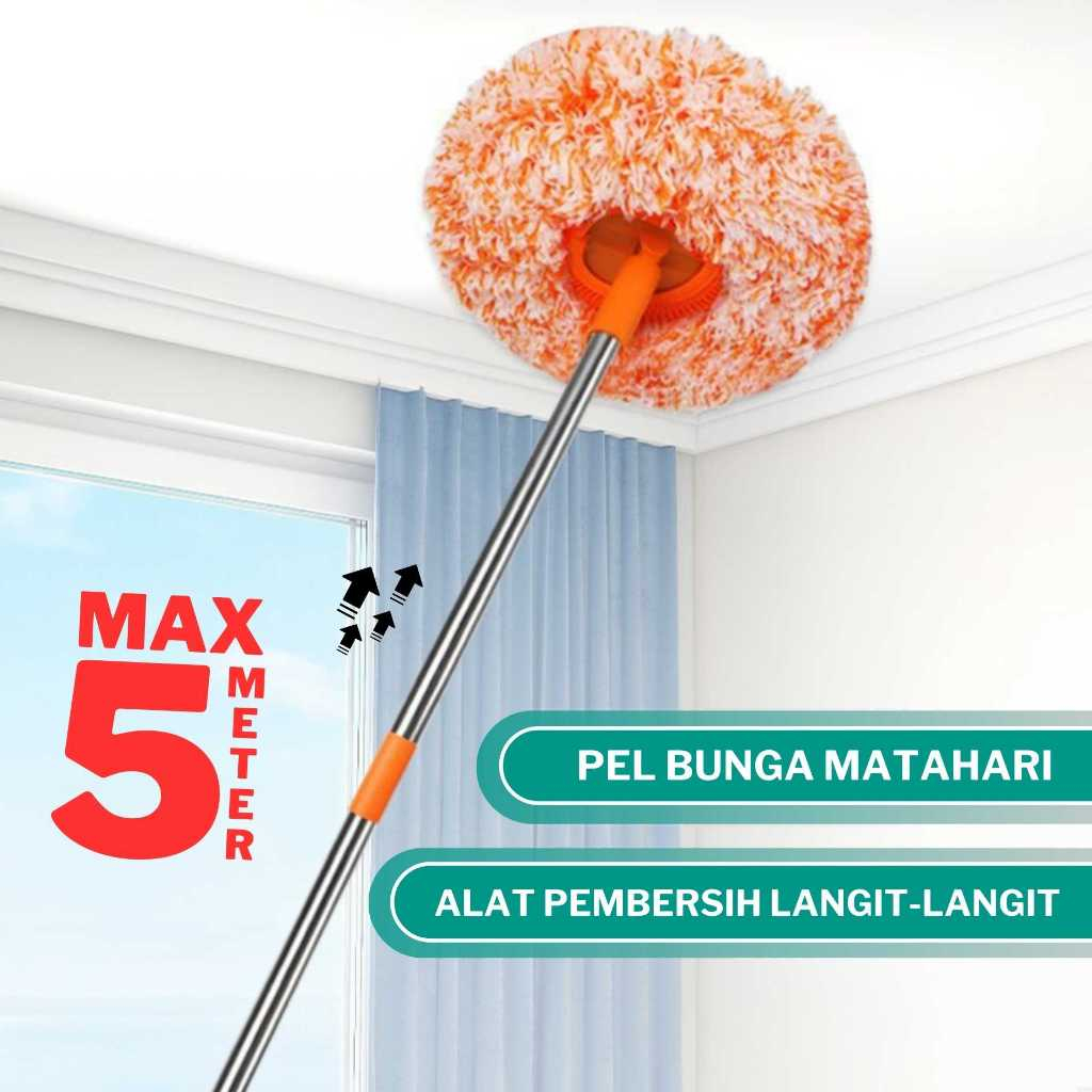 Jual 1 Set Alat Sapu Plafon Dapat Membersihkan rak sepatu Pel Dinding ...