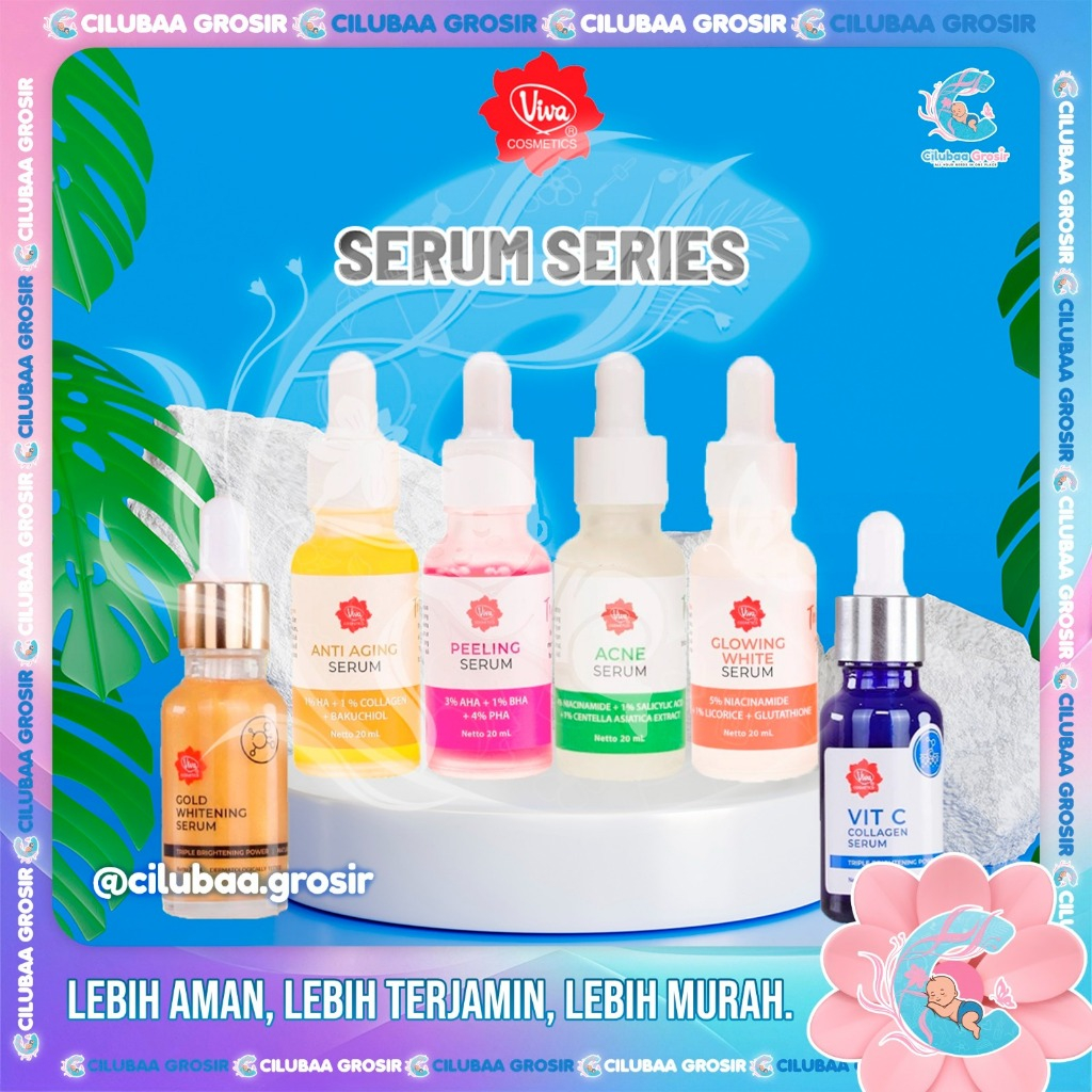 Jual Viva Face Serum Series 20ml || Peeling Serum || Glowing White ...