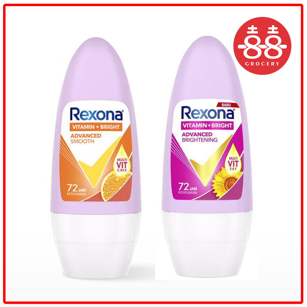 Jual REXONA WOMEN Deodorant Anti-Perspirant Roll On Advanced Smooth / Bright | Shopee Indonesia
