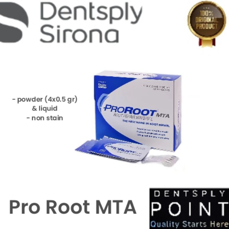 Jual ORIGINAL Dentsply Pro Root MTA - ProRoot MTA non stain white MTA ...